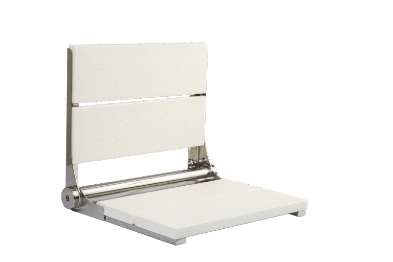 18" Shower Seat with Polished Frame — DirectSinks