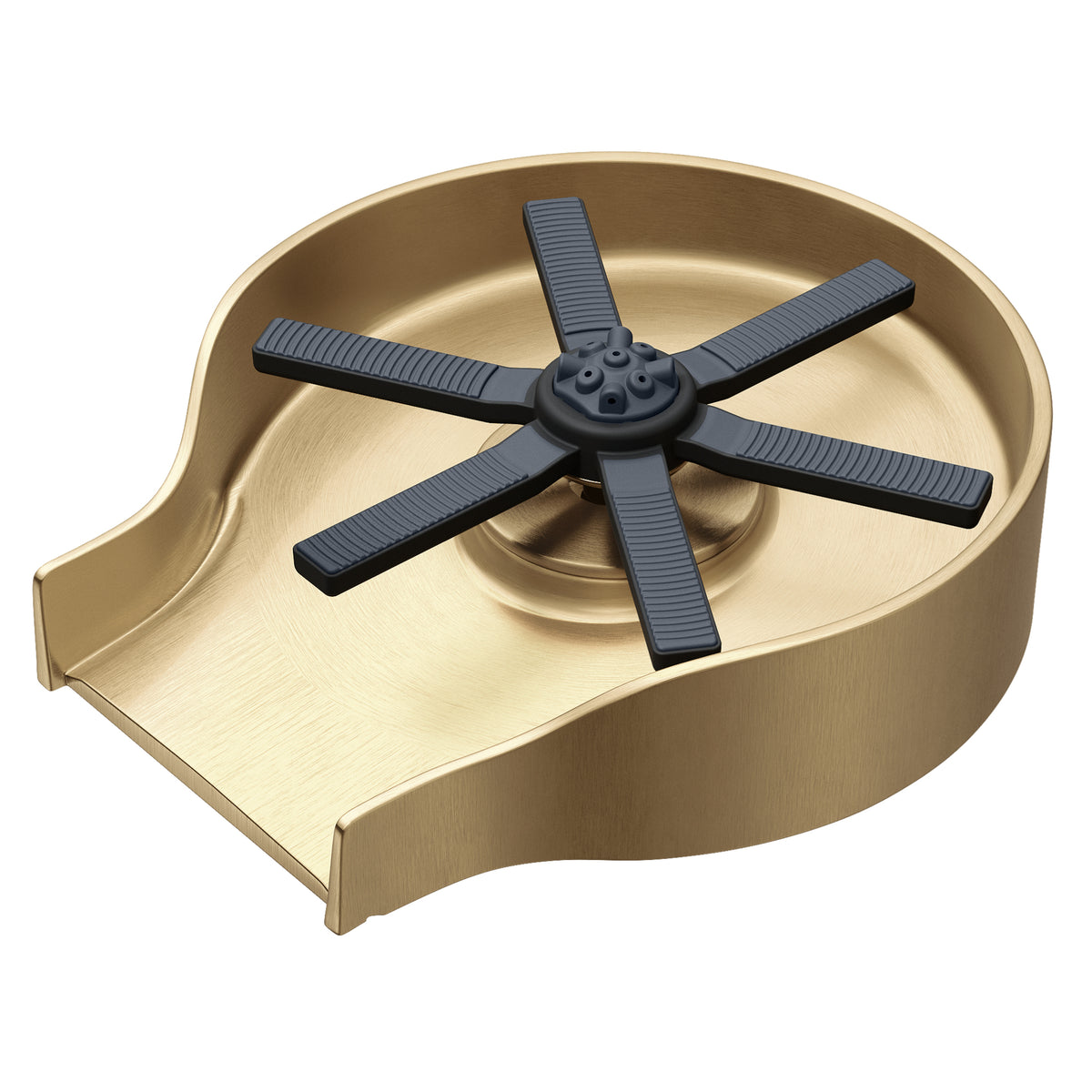 KRAUS Countertop Glass Rinser in Brushed Brass — DirectSinks