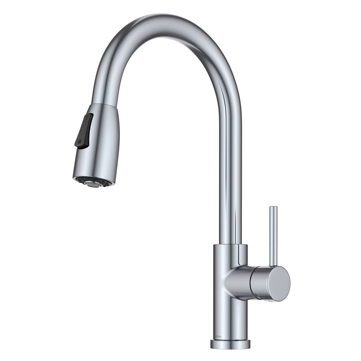 KRAUS Single Handle Kitchen Faucet | Stainless | 16 1/4" Height ...