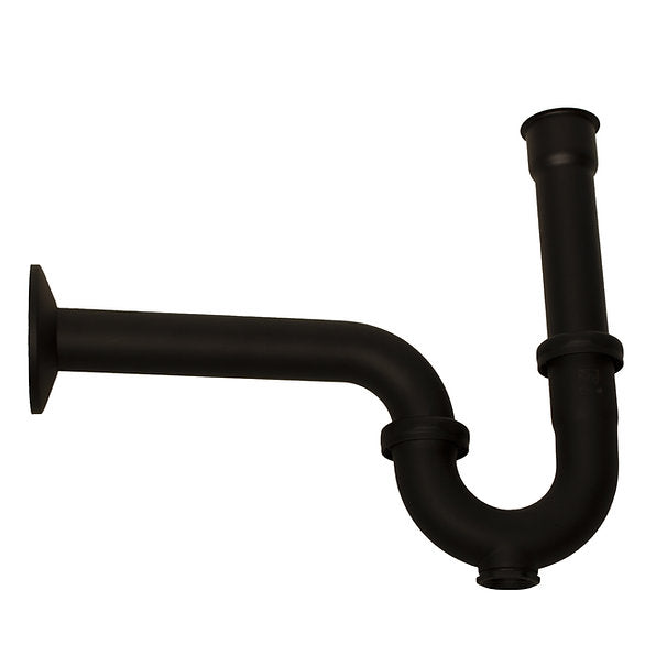 Matte Black P-Trap for Bathroom and Utility Drains — DirectSinks