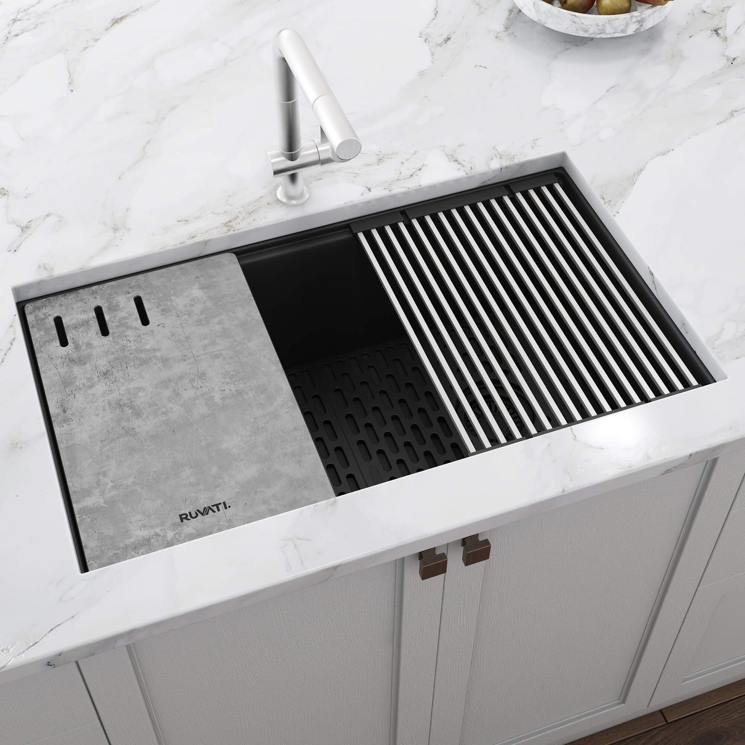 Ruvati Kitchen, Prep, Bathroom, and RV sinks. High quality stainless ...