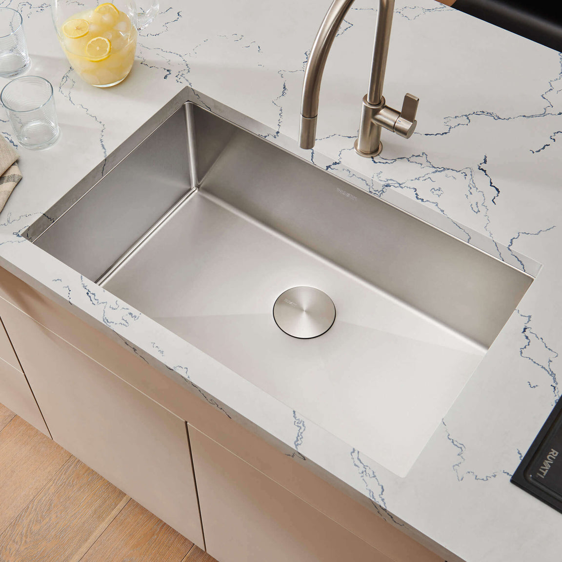 Ruvati Kitchen, Prep, Bathroom, and RV sinks. High quality stainless ...