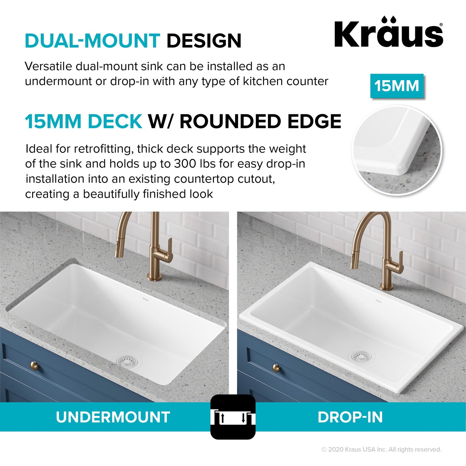 Drop In Kitchen Sinks for Sale - Elkay & Kraus Drop In Kitchen Sinks ...