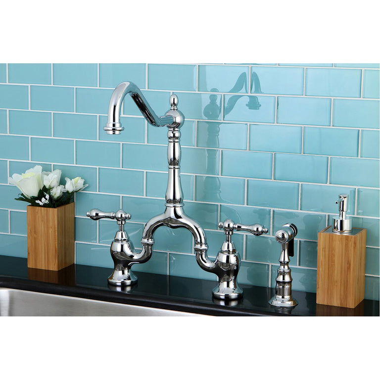 Bridge Style Kitchen Faucets for Sale - Lenova & Kraus Bridge Faucets ...