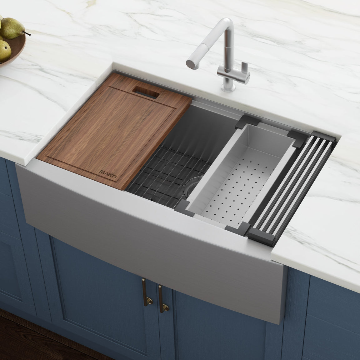 Ledge & Workstation Kitchen Sinks for Sale - Kraus & Ruvati ...