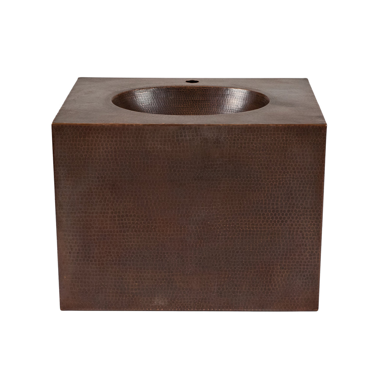 Premier Copper Products 24" Hand Hammered Copper Wall Mount Vanity wit ...